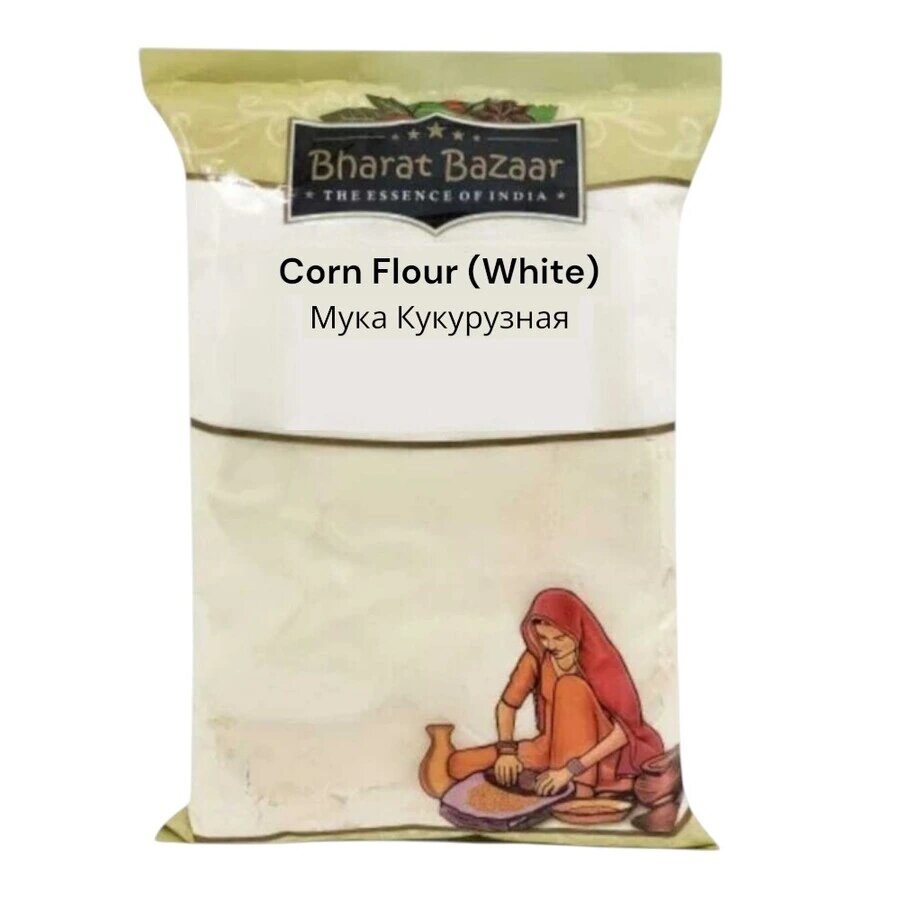 Мука Кукурузная Белая / Corn Flour (White) Bharat Bazaar 500 г