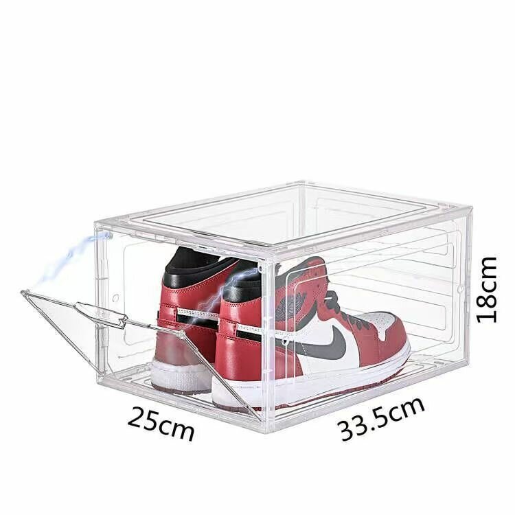 Коробка для хранения обуви Aj sports shoes, коробка для обуви с защитой от окисления, бесцветный, 33,5x25x18 см