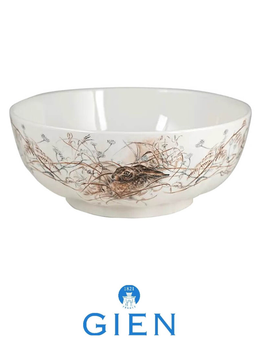 Салатник фаянсовый Gien Sologne, диаметр 24.5 см, глазурь, Франция