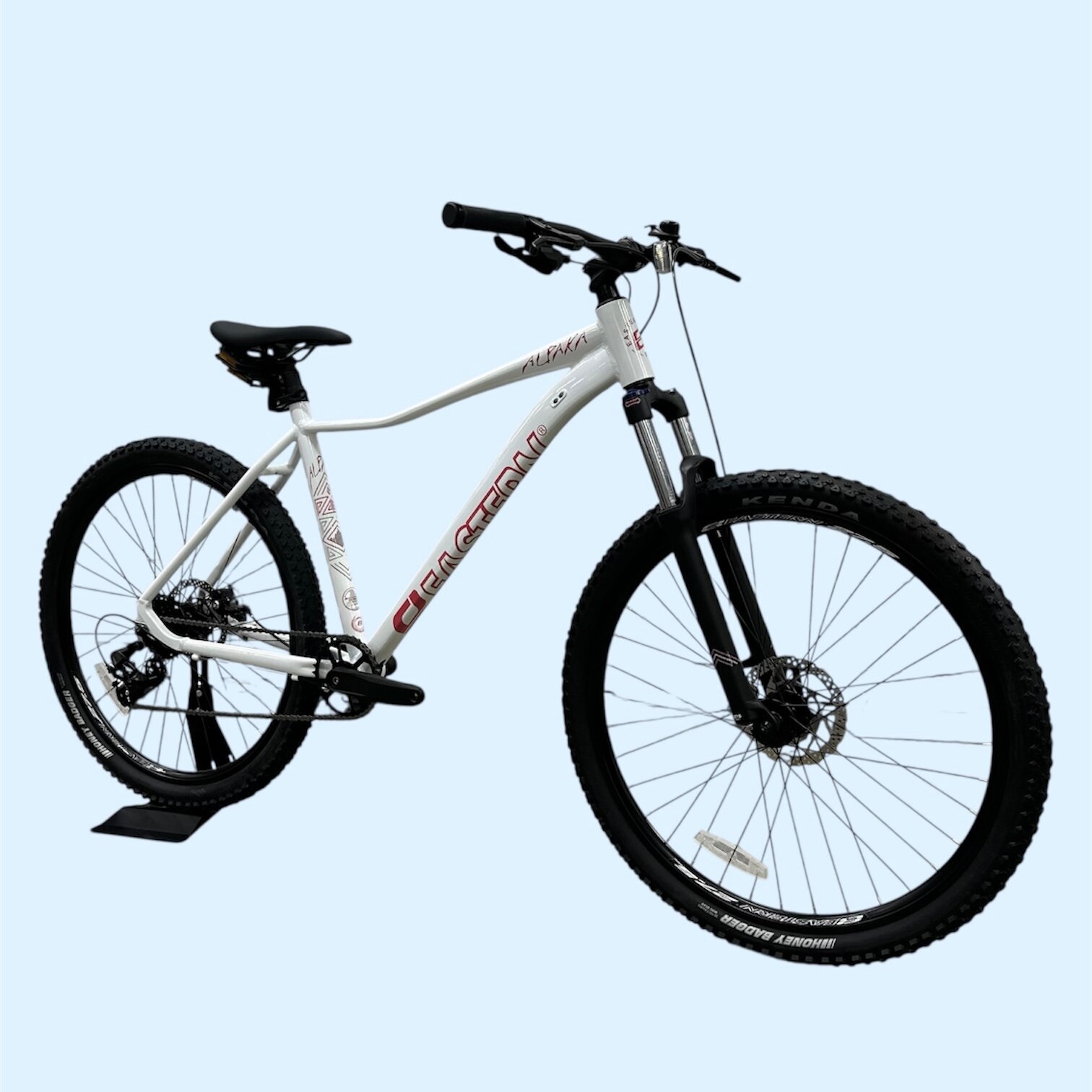 Горный велосипед Eastern Alpaka KC005, диаметр колес 27,5", рама 19", 8 скоростей, алюминиевая рама, белый