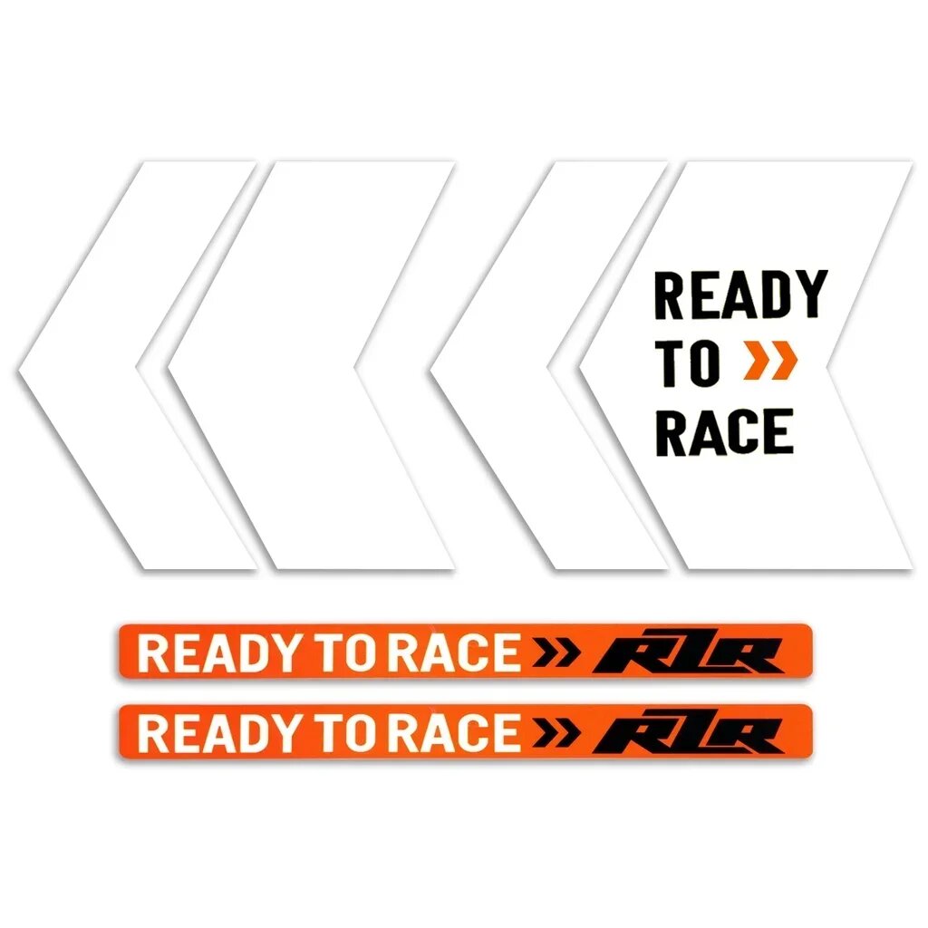 Наклейки на колесо KTM Duke 790, белые