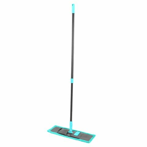 Швабра комплект флаундер 40 см + МОП микрофибра (ТИП К) + черенок 70-120 см, Любаша, 700052