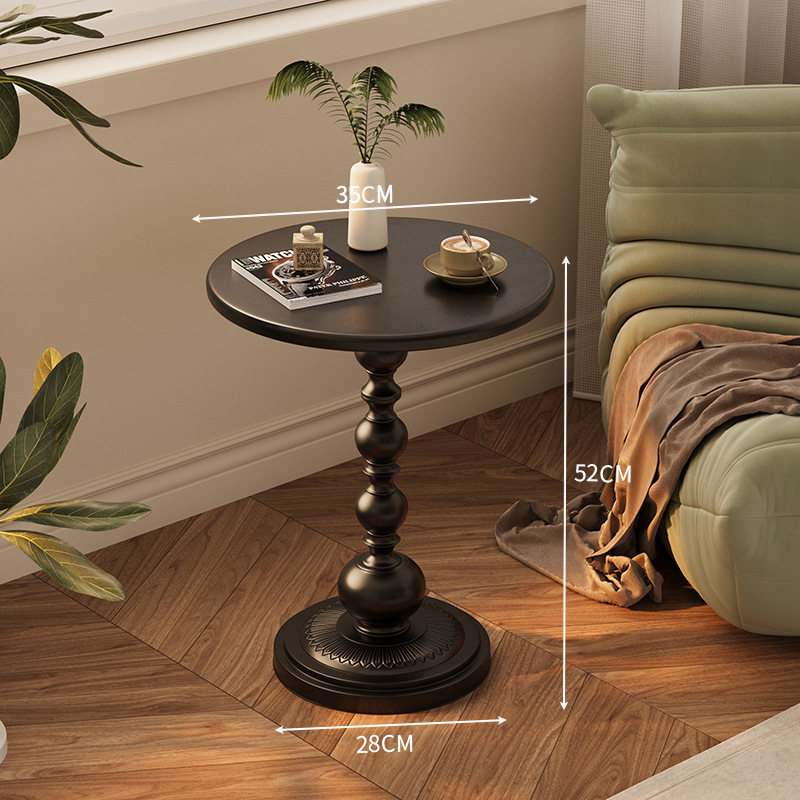 Журнальный стол, технология высокотемпературного лакирования, чёрный,35х28х52 см