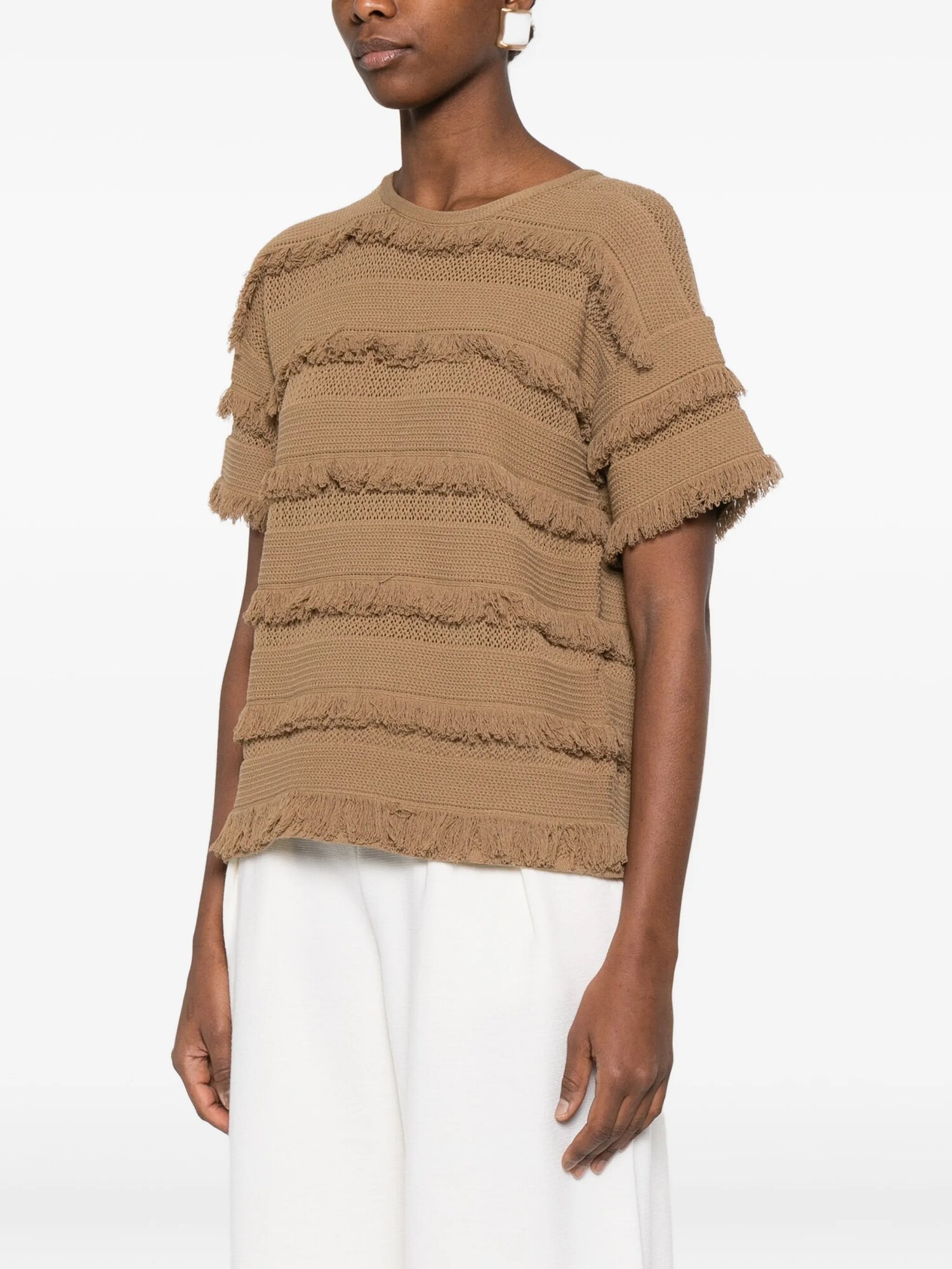 Рубашка Max Mara, размер M, коричневый — фото 1