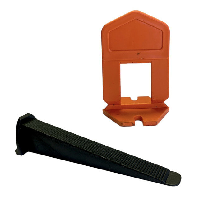 Система выравнивания плитки Зажим ворота 1,5мм 50шт + клин 50шт