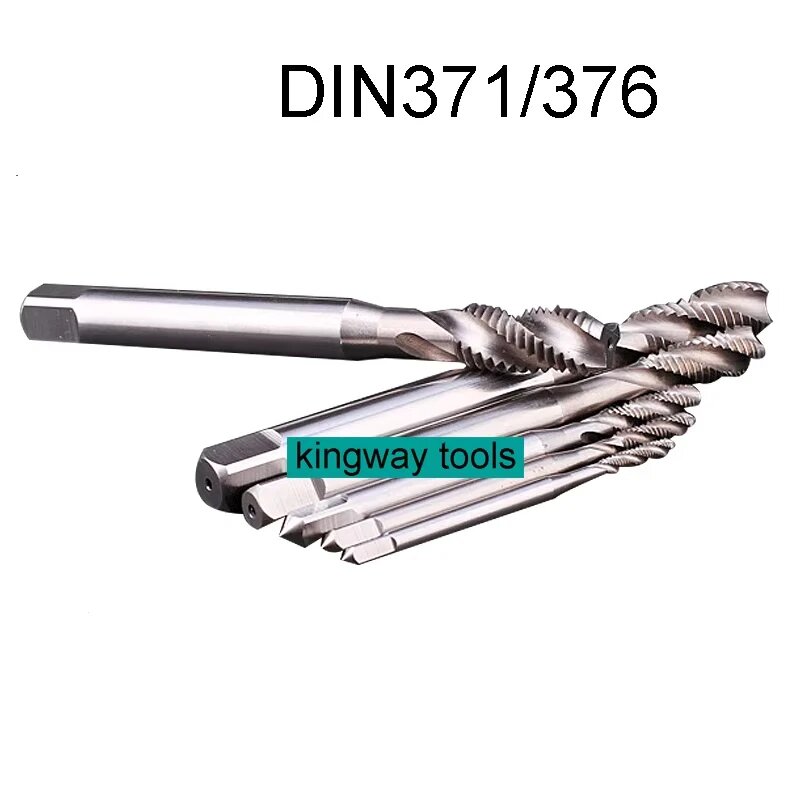 Метчики HSS DIN371/376 M2-M14 со спиральными канавками 8pcs M2X0.4