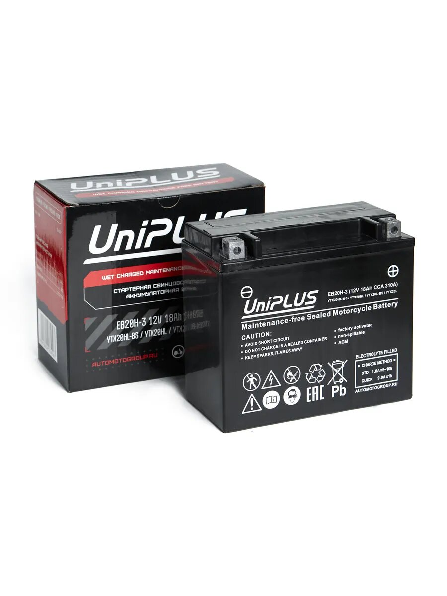 Аккумулятор Leoch UniPLUS EB20H-3 12V 18Ач обр. пол.