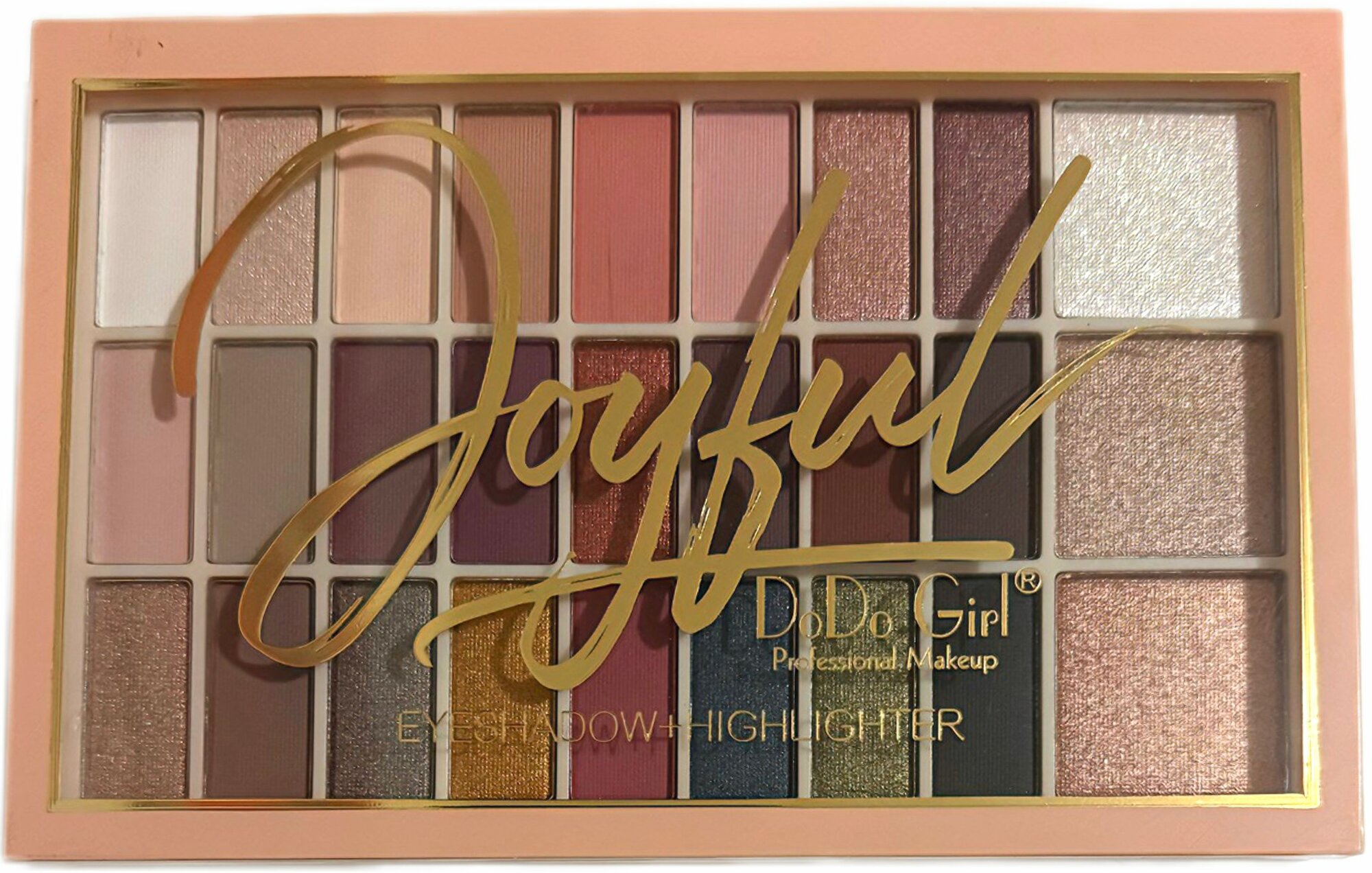 DoDo Joyful Палетка теней + хайлайтер 26 Colors Тон 01