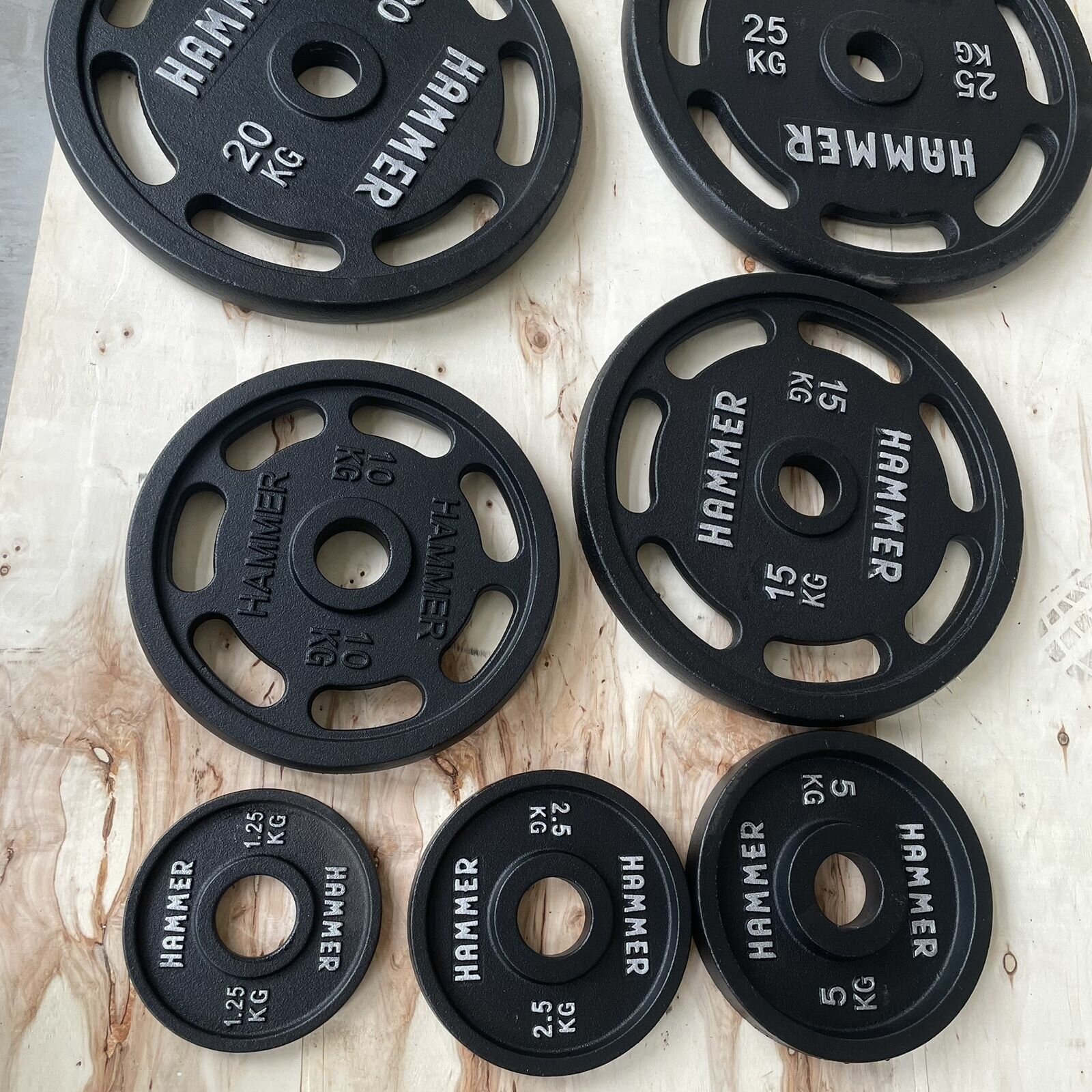 Распродажа: Мужские чугунные блины для штанги с семью отверстиями, большие отверстия, 5cm