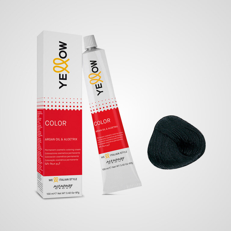 Ye Color Перманентная крем краска 1 100 мл YELLOW PROFESSIONAL Ye Color Permanent Coloring Cream Краска 100 мл