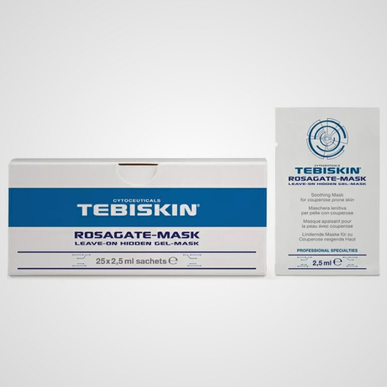 Интенсивная маска Розагейт для кожи склонной к проявлениям купероза и покраснений 2,5 мл x 25 TEBISKIN Rosagate-Mask Маска 2,5 мл х 25