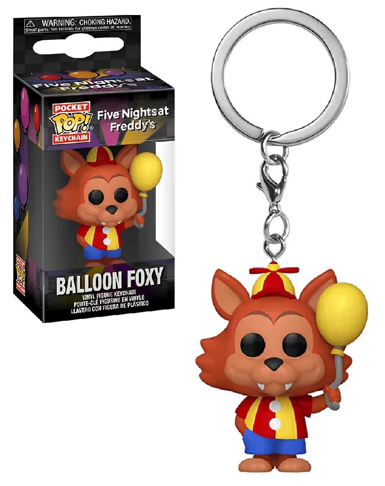 Брелок-фигурка Balloon Foxy из Five Nights at Freddy's, виниловый, коллекционный, для фанатов