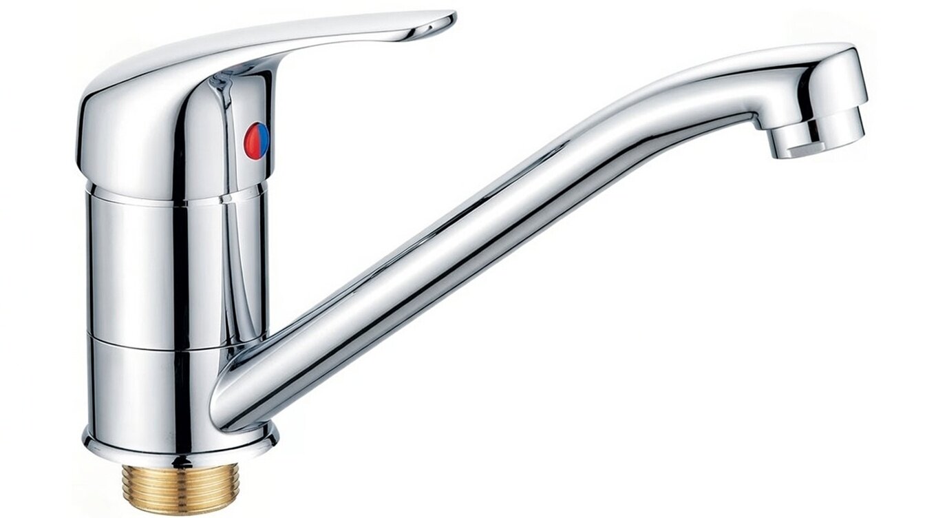 Смеситель кухонный RUSH for TRPL CO4240-27, поворотный излив, латунь, цвет хром