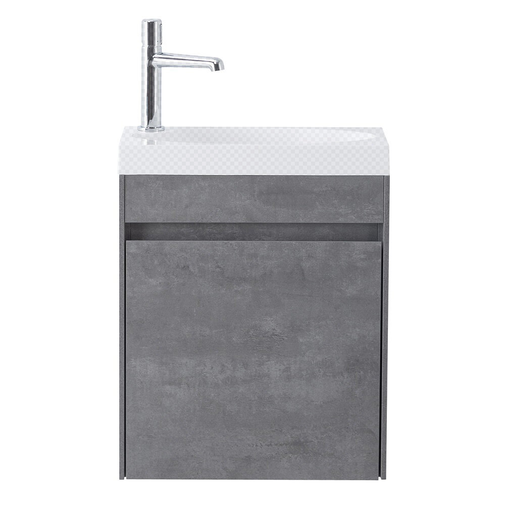Тумба под раковину BelBagno Pietra Mini-460-1A-SO-SCM-L Stucco Cemento