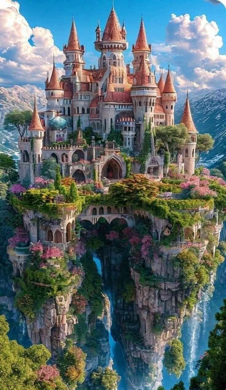 Алмазная живопись "замок", 5D, круглая, 40x50 см. Производитель: Brose Art.