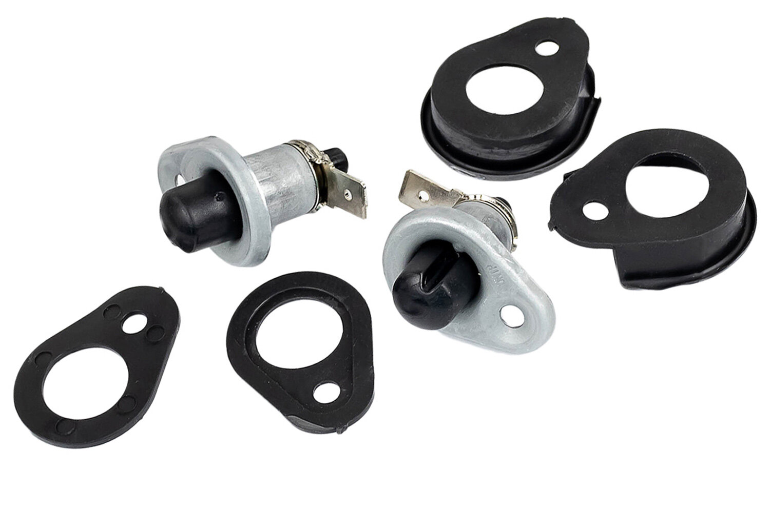 Комплект выключателей (концевиков) салонного освещения на 2 двери для ВАЗ 2108, 21123, 2113, 3-дверных Лада 4х4, Нива Легенд, Приора Купе, Ока