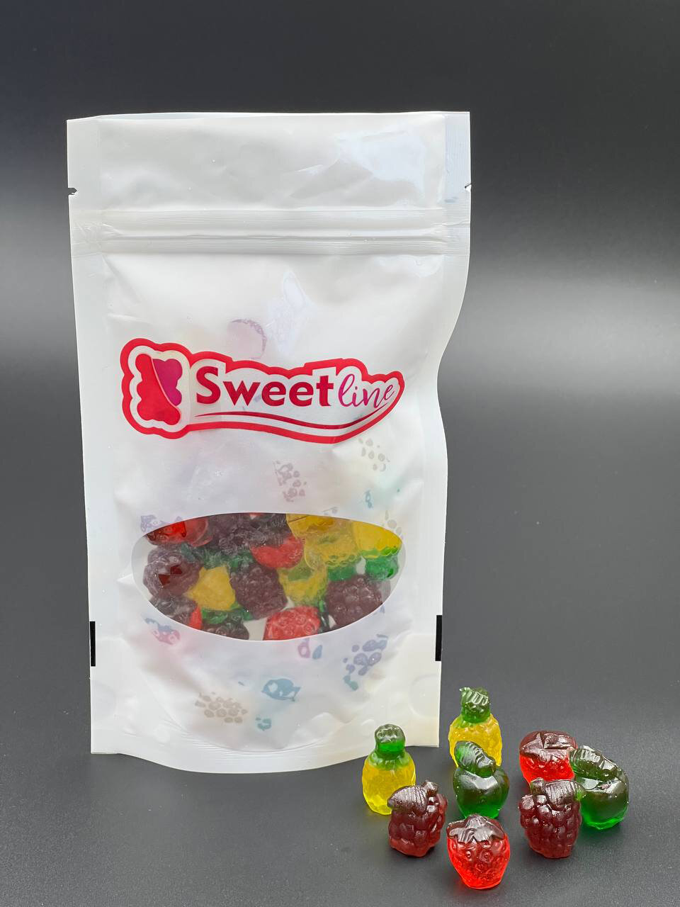 Мармелад жевательный HALAL "Фрукты 3D" 100гр свитлайн ассорти