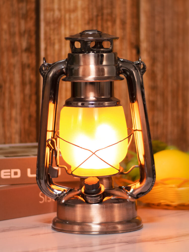 Перезаряжаемая настольная лампа для бара, декоративная атмосферная лампа, креативный ретро-фонарь с лошадью, уличный