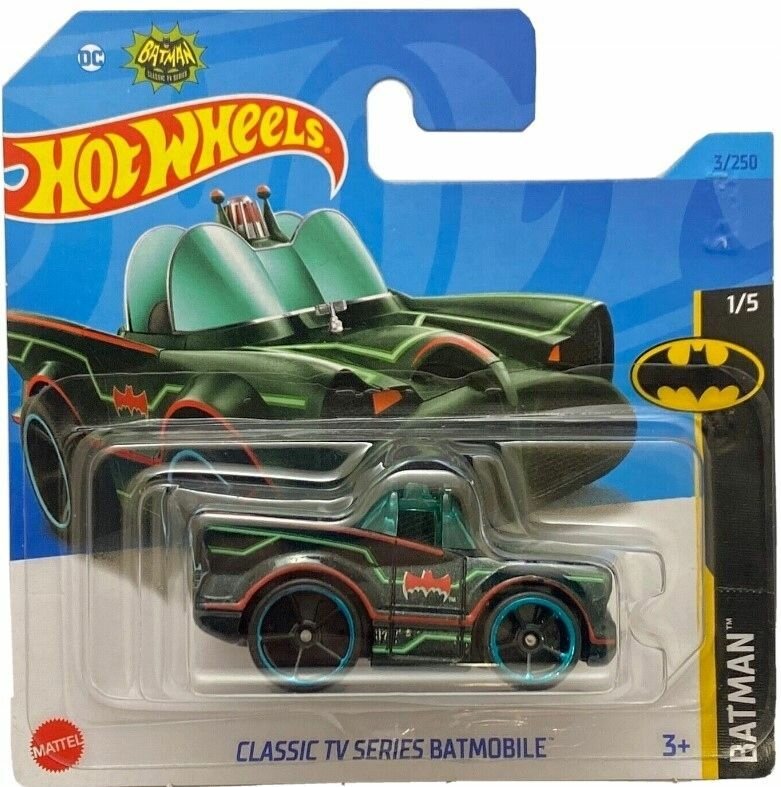 Игрушечная машинка Hot Wheels Classic TV Series Batmobile (базовая коллекция 2023 г, 3/250)