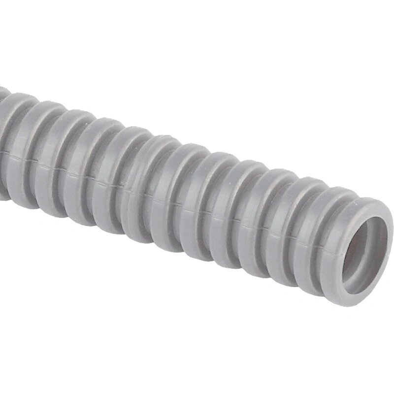 Труба гофрированная ПВХ ЭРА GOFR-20-50-PVС легкая серая d 20мм с зондом 50м