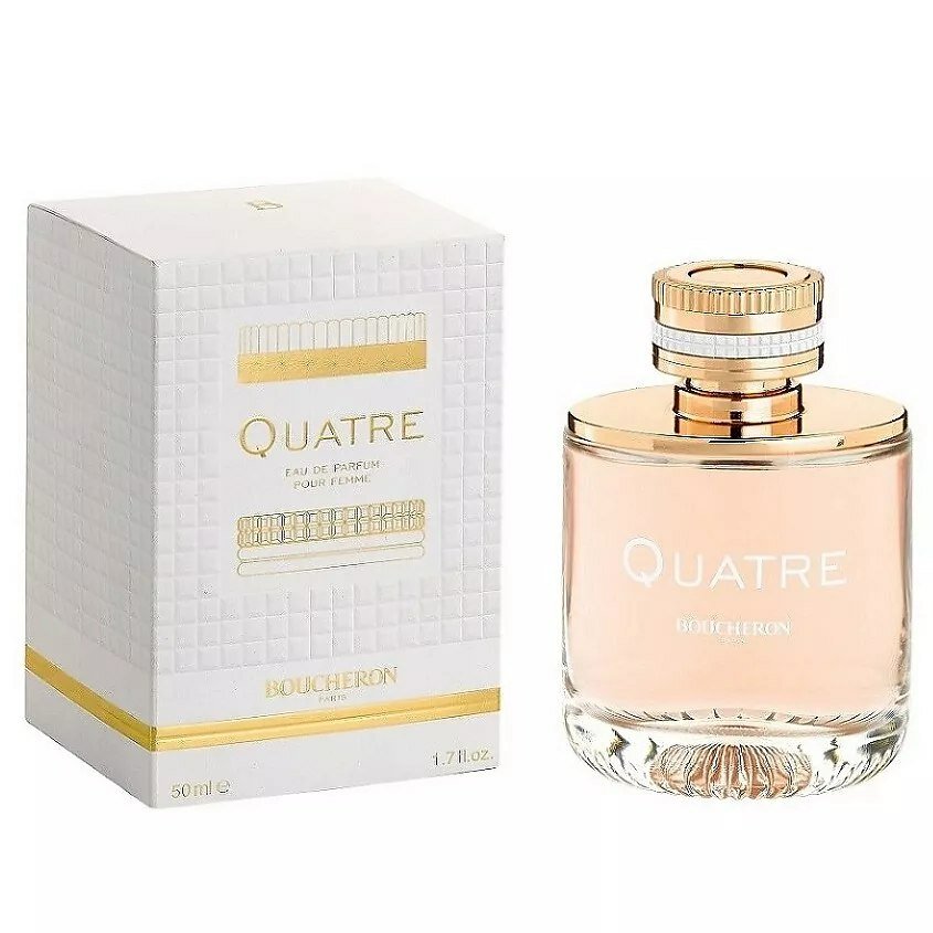 Парфюмерная вода BOUCHERON "Quatre pour Femme", женская, фруктово-цветочная, 50мл