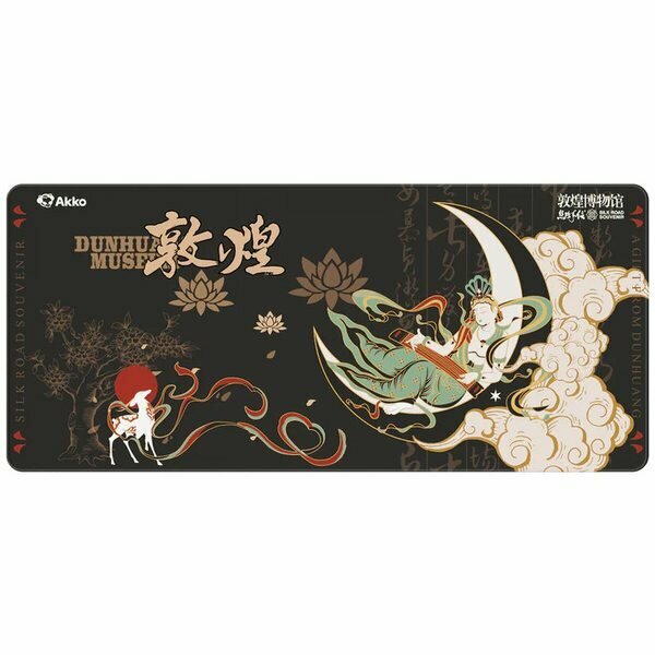 Akko Dunhuang Mouse Pad, черный/зеленый, коврик для мыши
