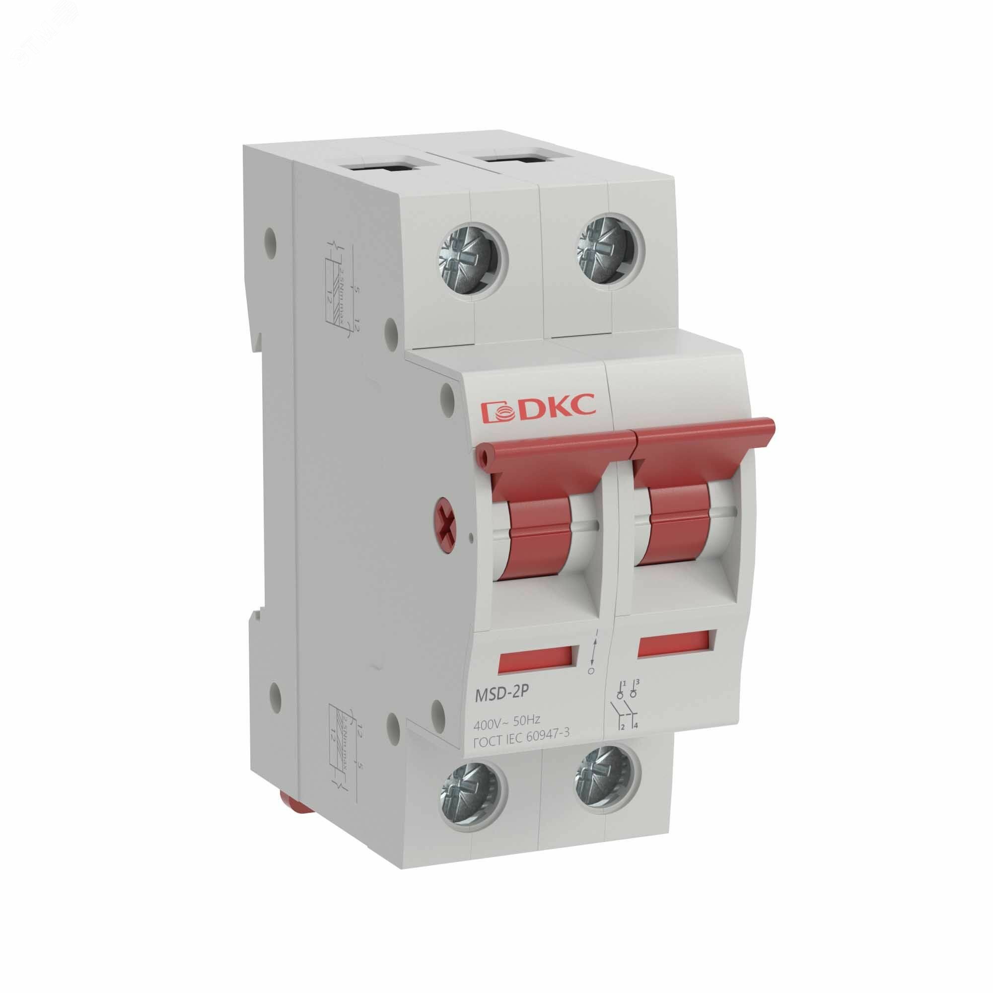 Выключатель нагрузки мод. 2-пол. (2P) 63А YON MSD ДКС