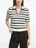 Свитер Oui Striped collar knitwear, размер 44, , white