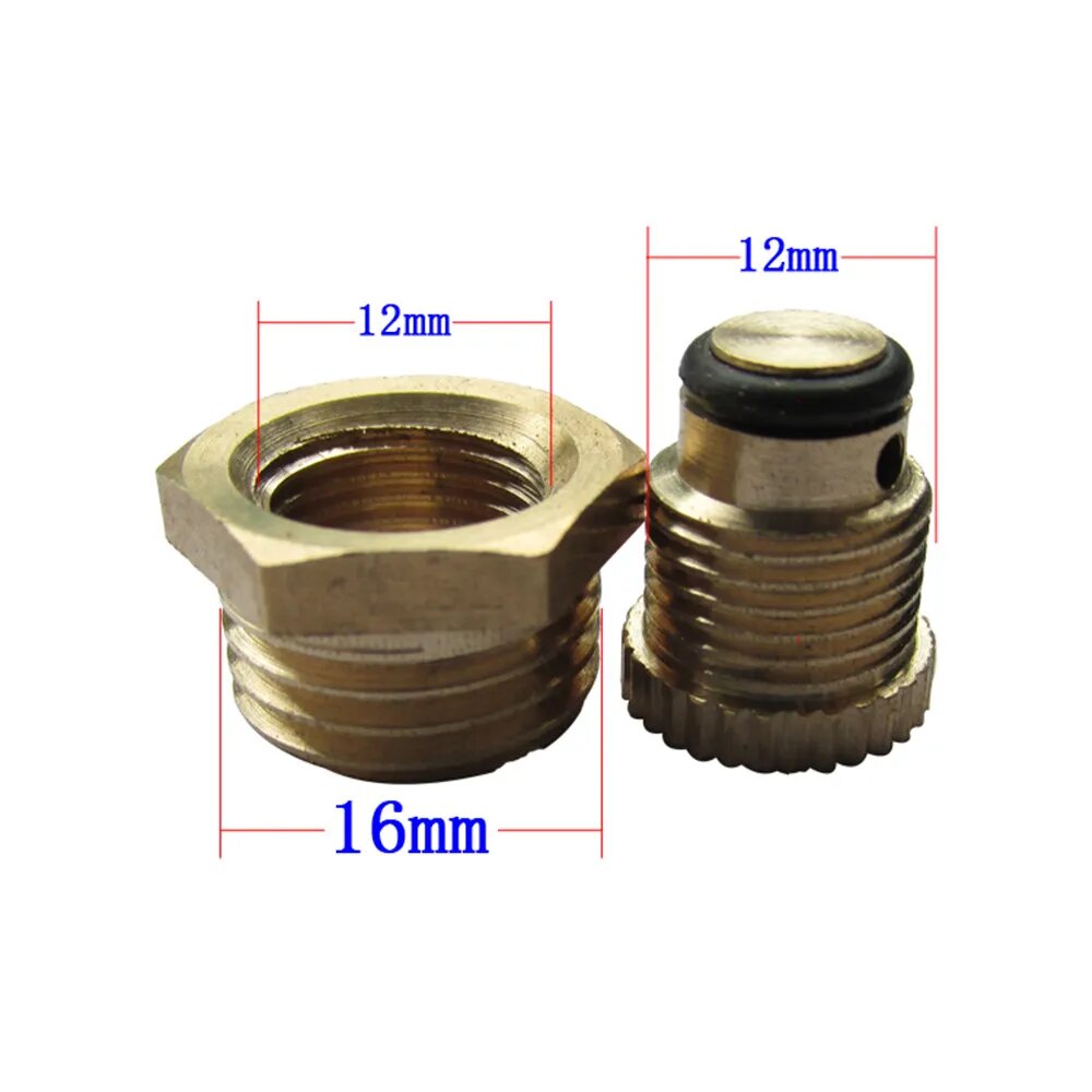 Латунный дренажный клапан для компрессора 1/4 3/8 1/2 Round 03
