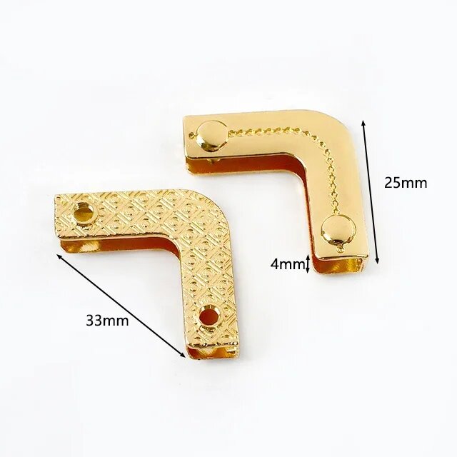 Металлические пряжки для сумки, 25 мм, LightGold, 4шт