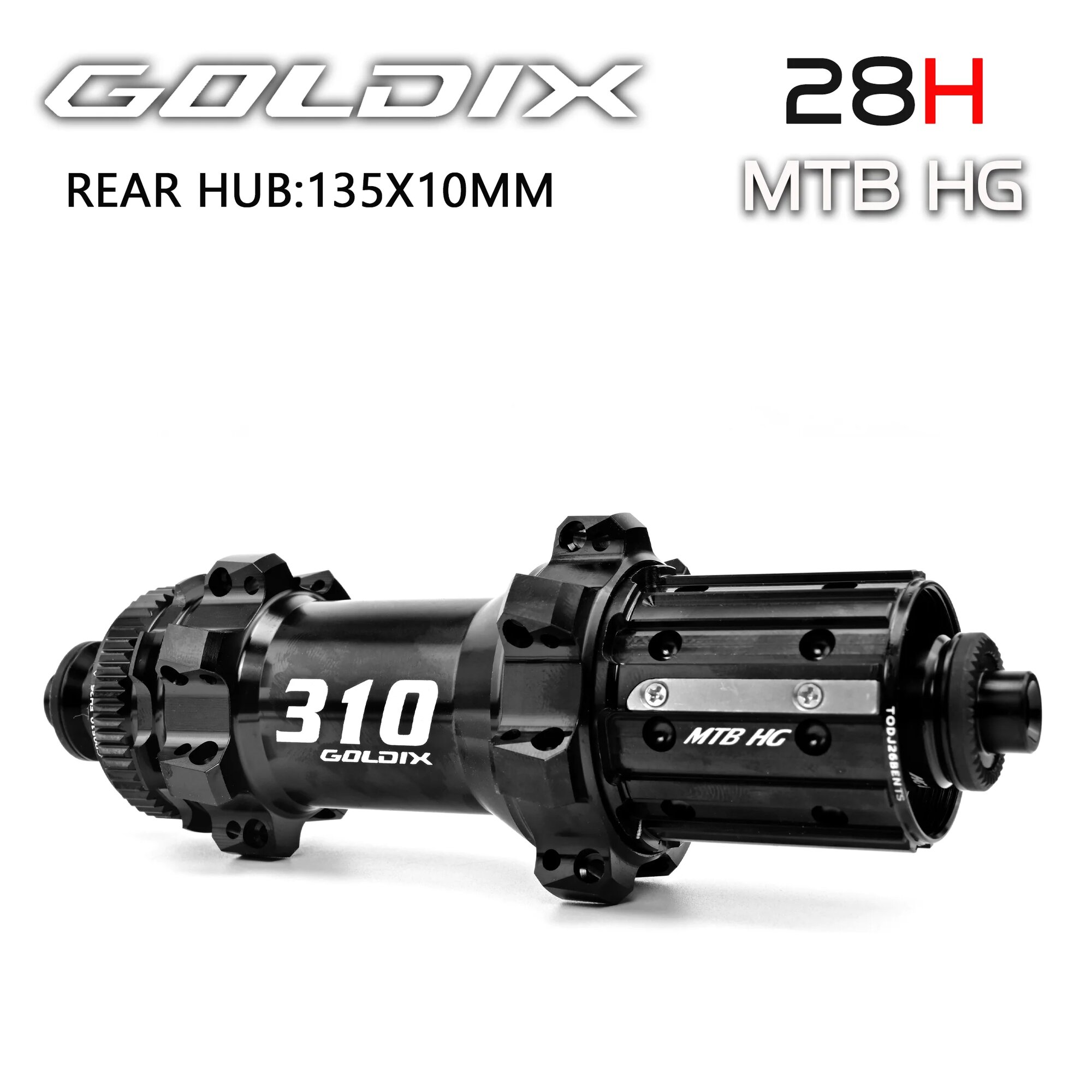 GOLDIX M310 втулка задняя MTB HG 28H 135x10mm
