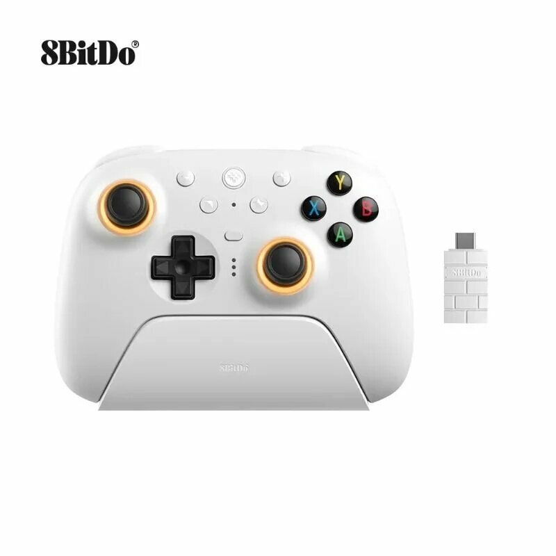 8BitDo Ultimate 2 Беспроводный 2.4G игровой контроллер с зарядной док, TMR джойстик Bluetooth Gamepad для ПК, Windows, Android