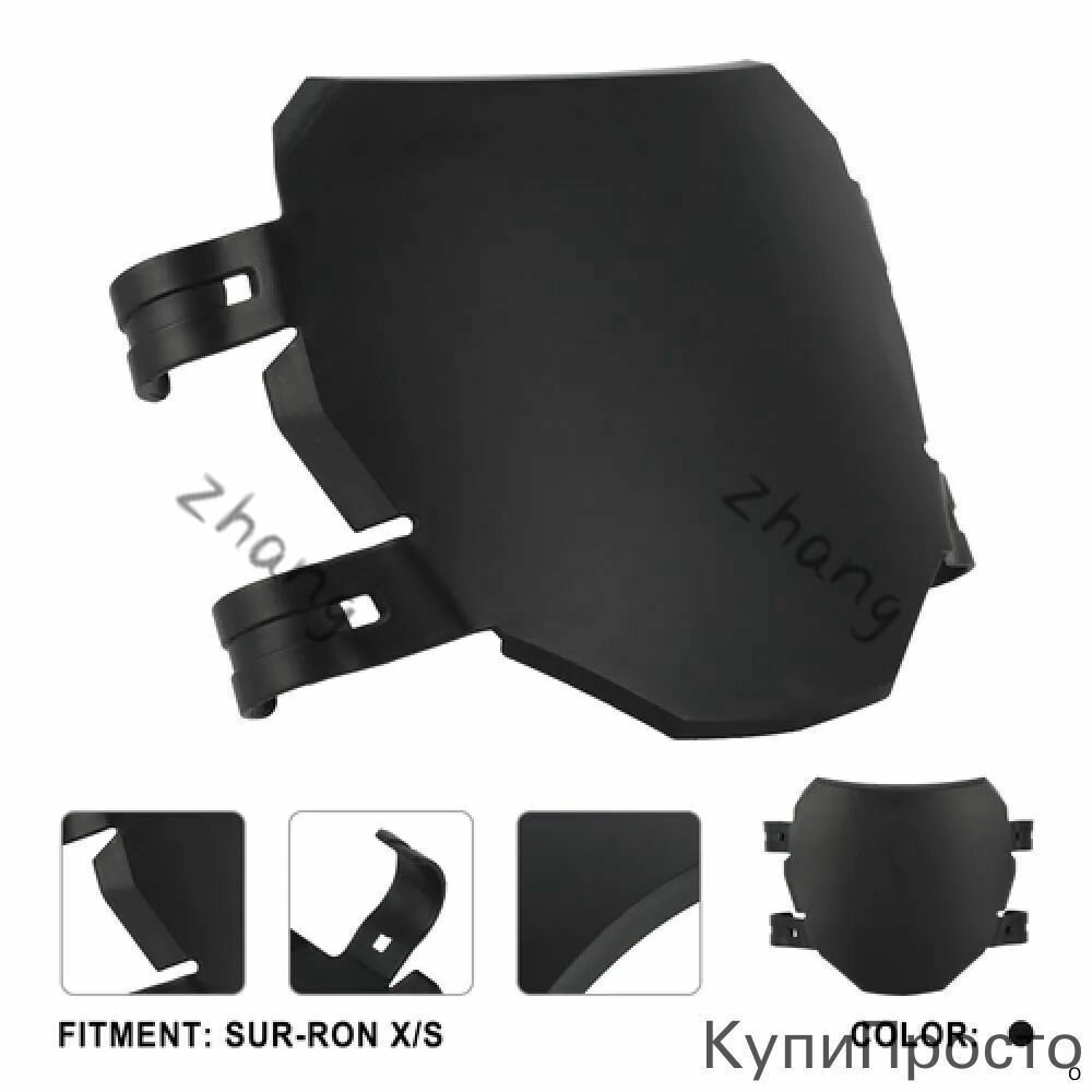 Щиток переднего номера мотоцикла (чёрный) для Surron Sur Ron LBX, Talaria Sting MX3/R, Talaria Sting MX4, Talaria Sting MX5, Talaria XXX, E-Ride , Rawrr Mantis, Ebox Dragster и ETM