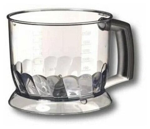 Для блендера Braun: чаша измельчителя (1,5л) для MQ70 или MQ90, с резиновым кольцом-ножкой. Арт. BR64192096