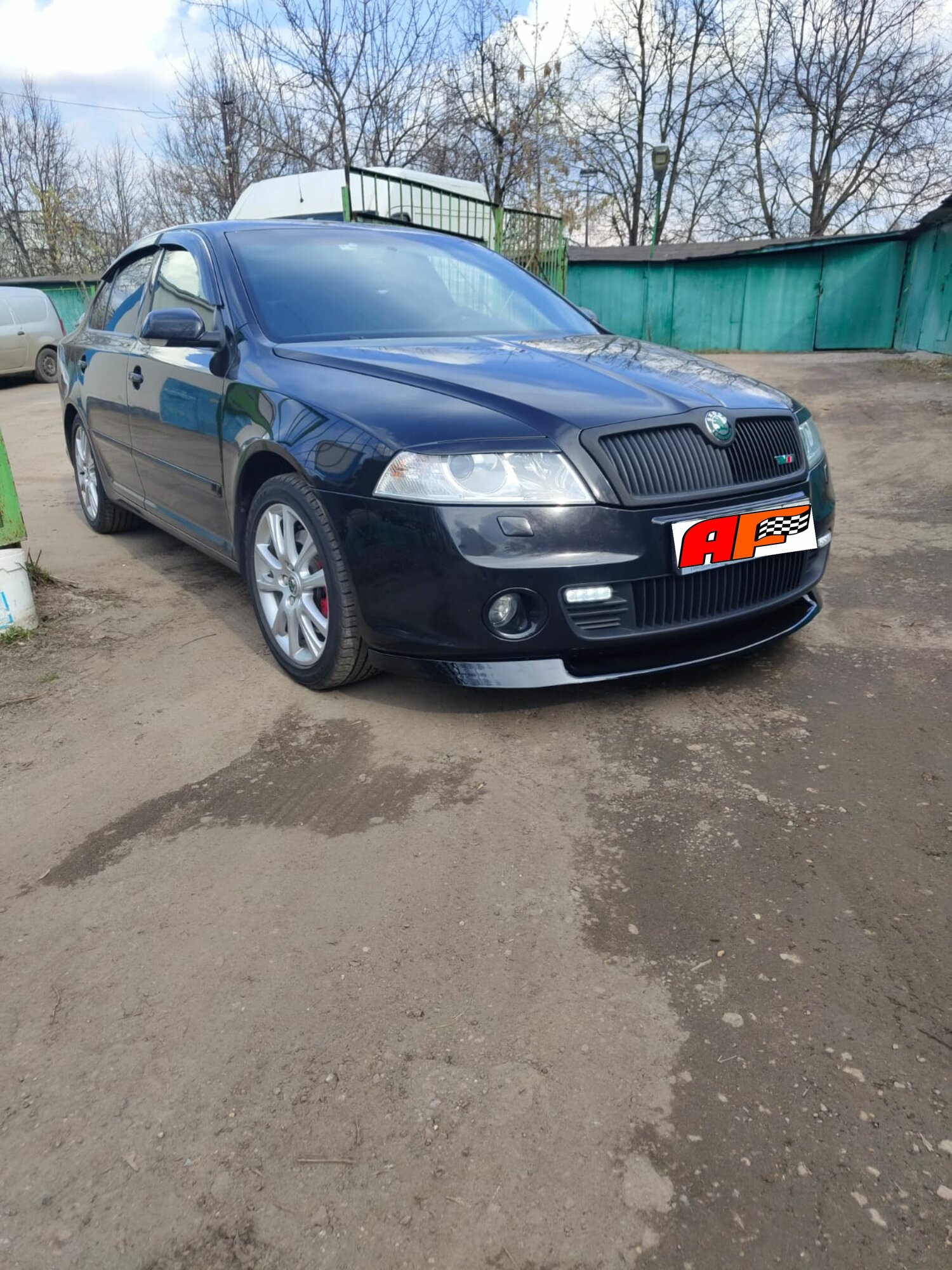 Сплиттер Skoda Octavia a5 vrs дорестайлинг