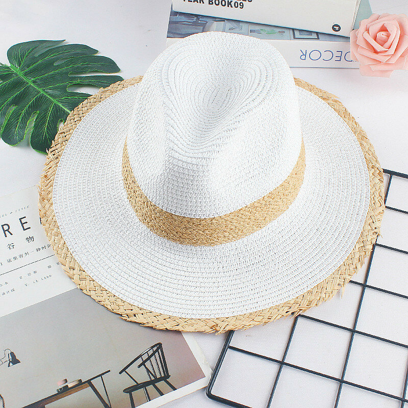 DIY Соломенная Пэчворк Черный Ребро Солома