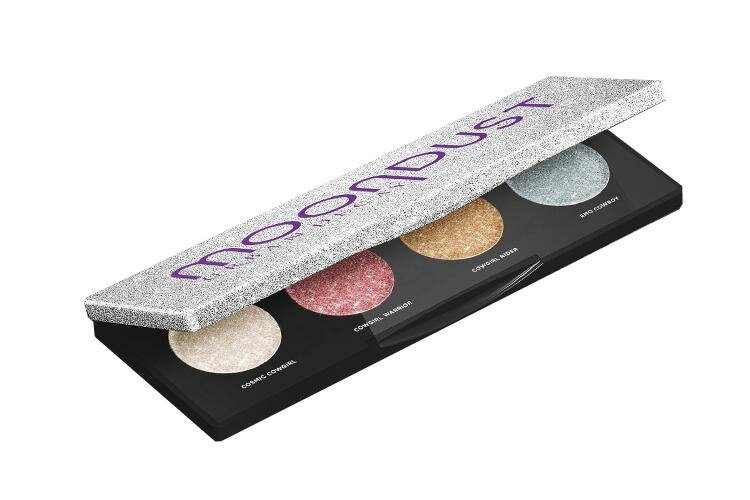Тени для век женские UD MOONDUST, 4 цвета, легкие в растушевке, с сиянием, 5016605