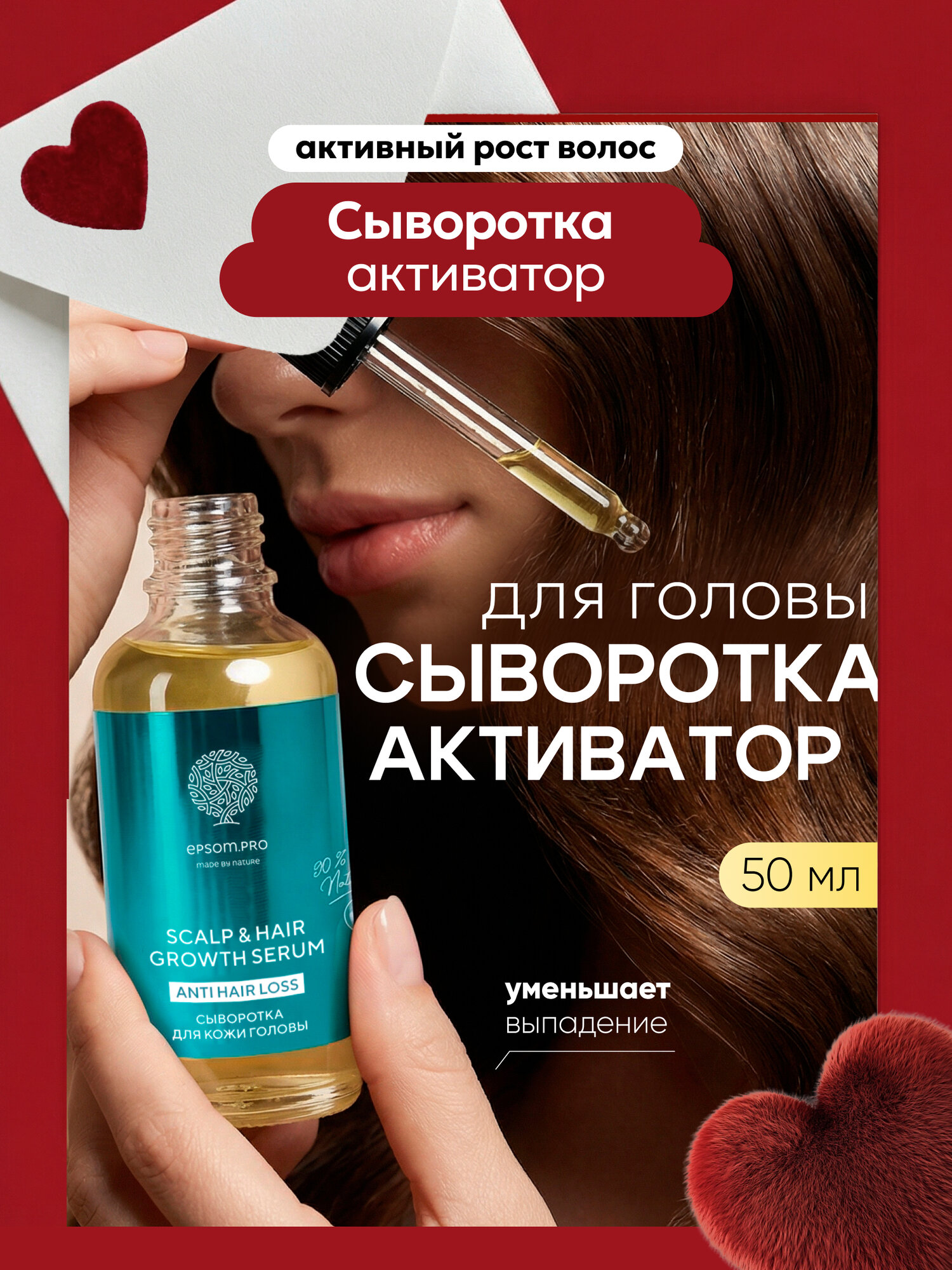 Сыворотка для кожи головы "Scalp & Hair Growth Serum", 50 мл