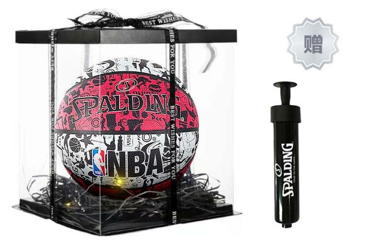 Баскетбольный мяч унисекс SPALDING Graffiti Rubber, красный, Размер 7, тренировочный