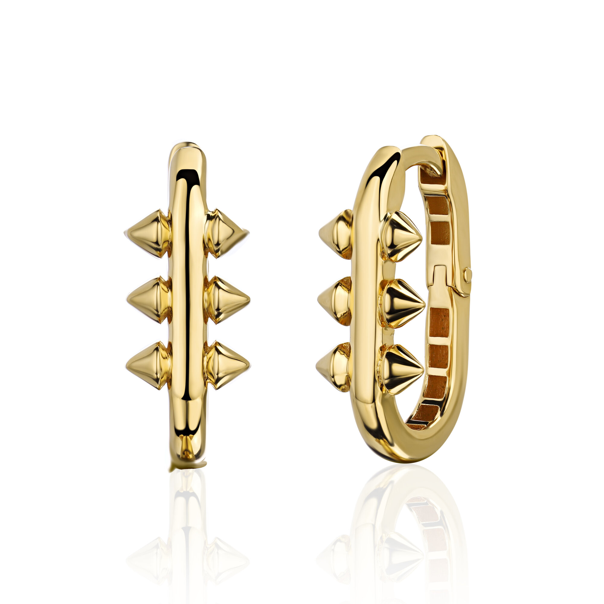 Серьги Эстет, красное золото, 375 проба