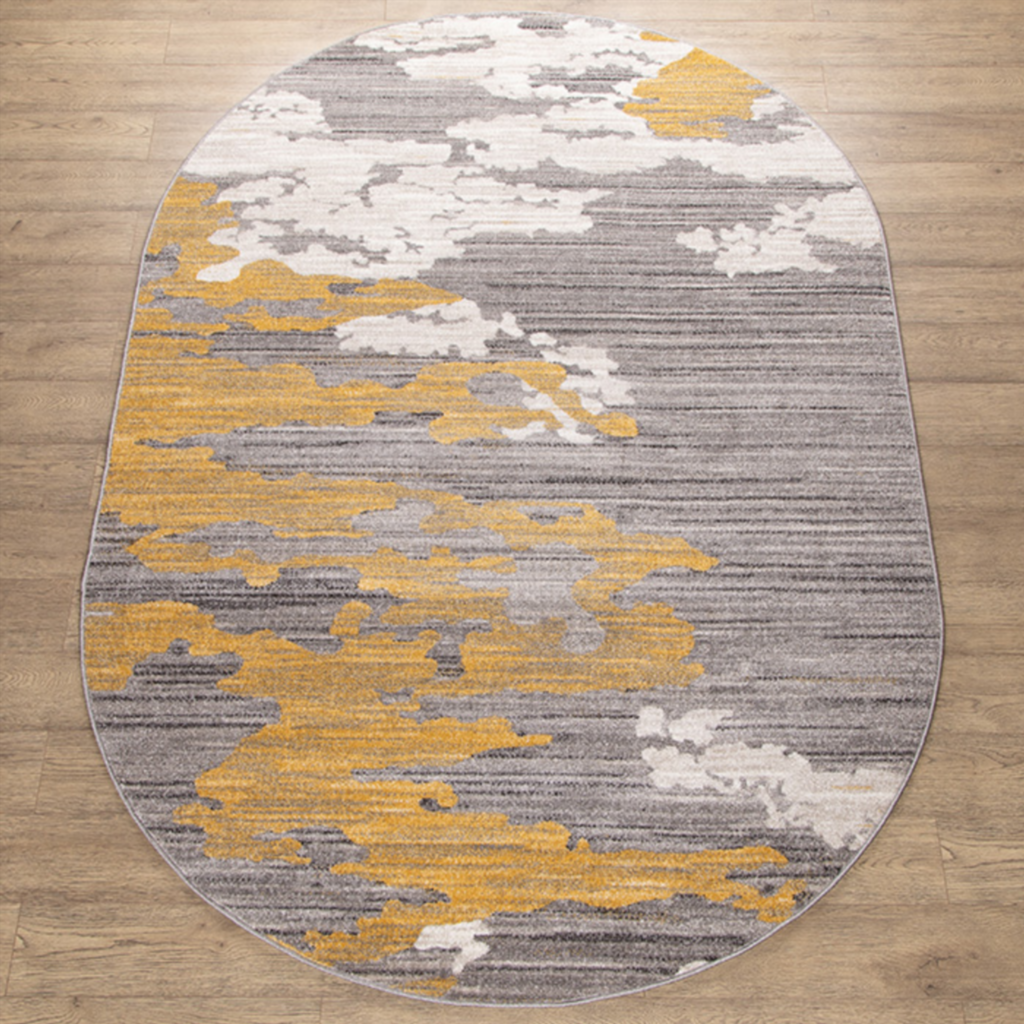 Ковер Фиеста дизайн 36304 цвет 37226 Овал 1x2м