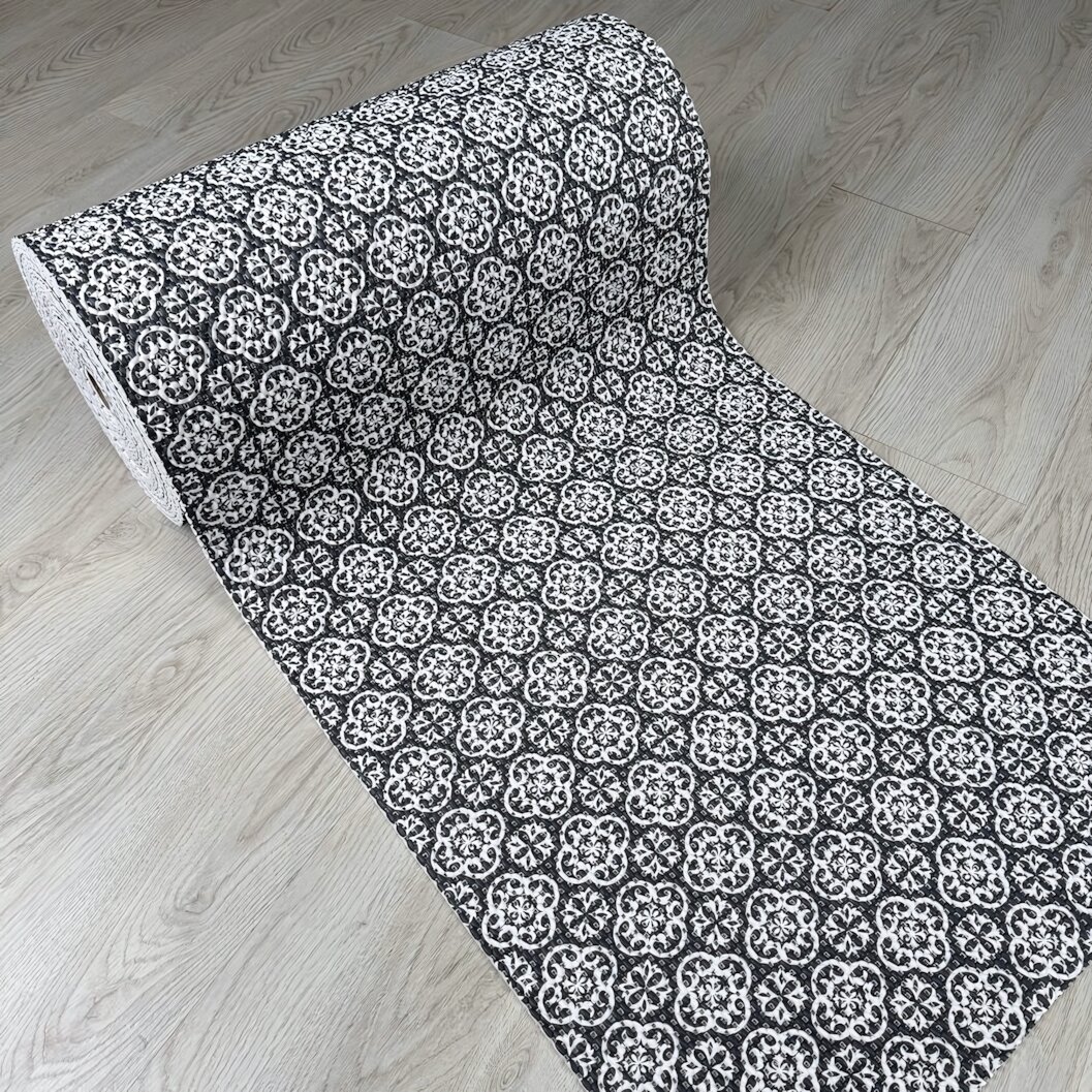 Коврик мерный для ванной "AQUA STEP PREMIUM" 1,3х15 м, 5,5 мм, вспененный ПВХ, серый, рулон