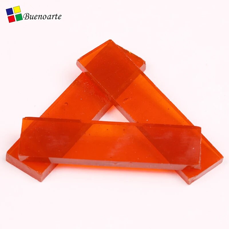 Витражное стекло для мозаики Буеноде Оранжевый, SFS51