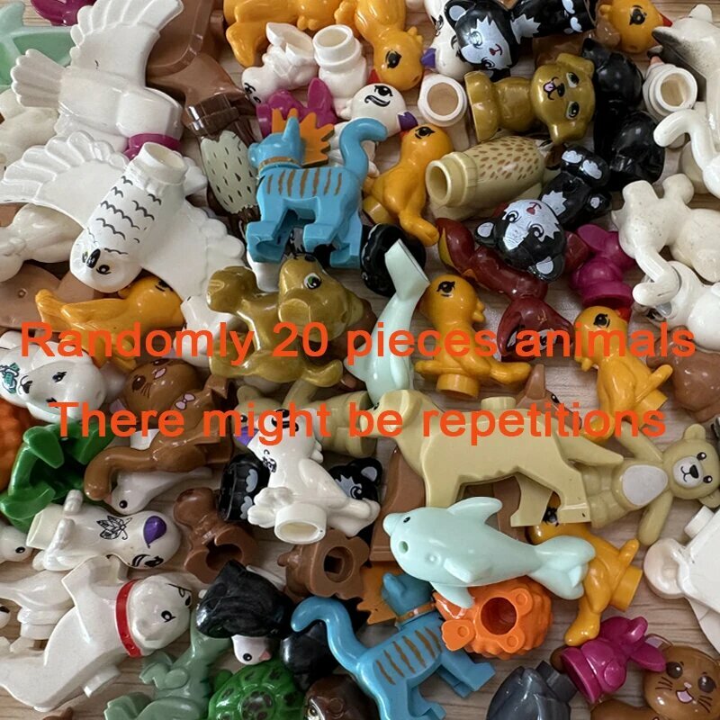 20шт пластиковые фигурки животных, конструктор BRICKPANDA