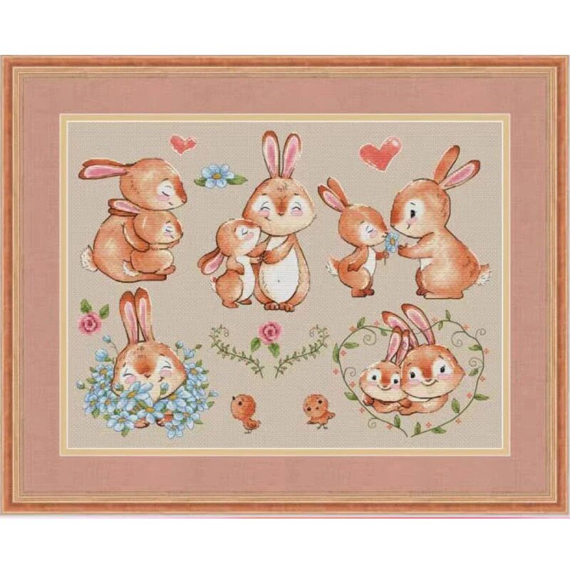 Наборы для вышивания крестиком XIUSPRING мультфильм 18ct khaki