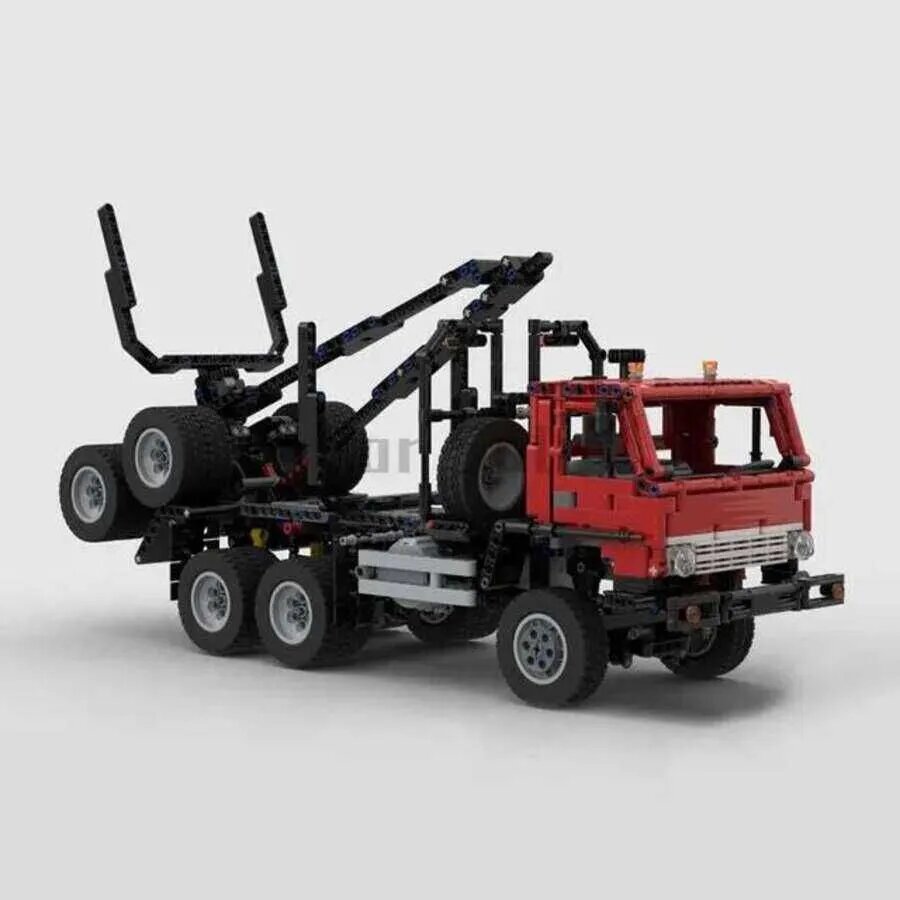 Деревянный конструктор грузовик MOC-26856 1310 деталей, блочный, для мальчиков и девочек