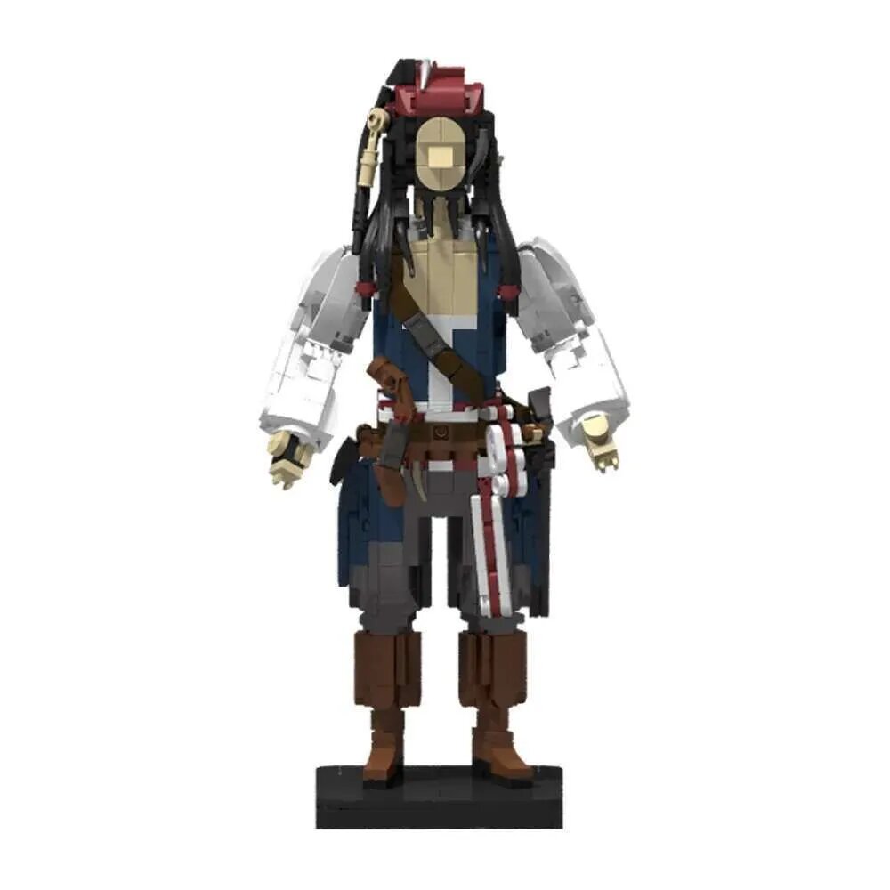 MOC-204804 Фигурка Капитана Джека Воробья из блоков 725 деталей, конструктор