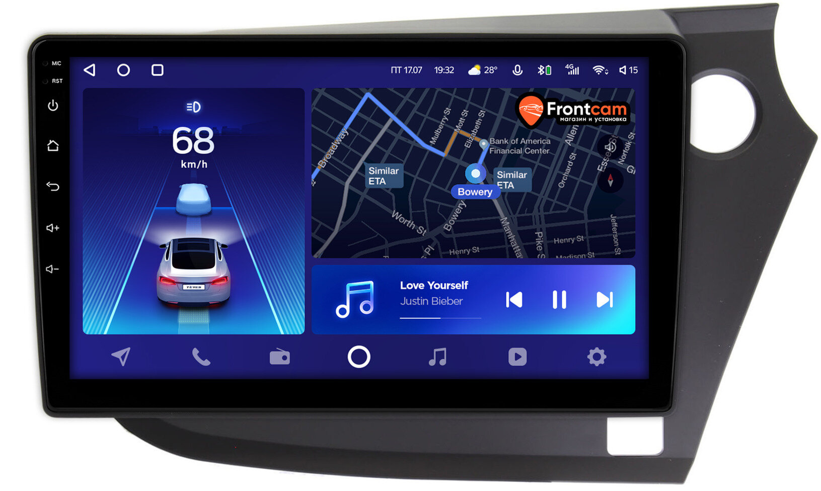 Штатная магнитола Teyes CC2 PLUS 6/128 9" RM-9-304 Honda Insight 2 2009-2014 (правый руль) Android 10 (4G-SIM, DSP, QLed)