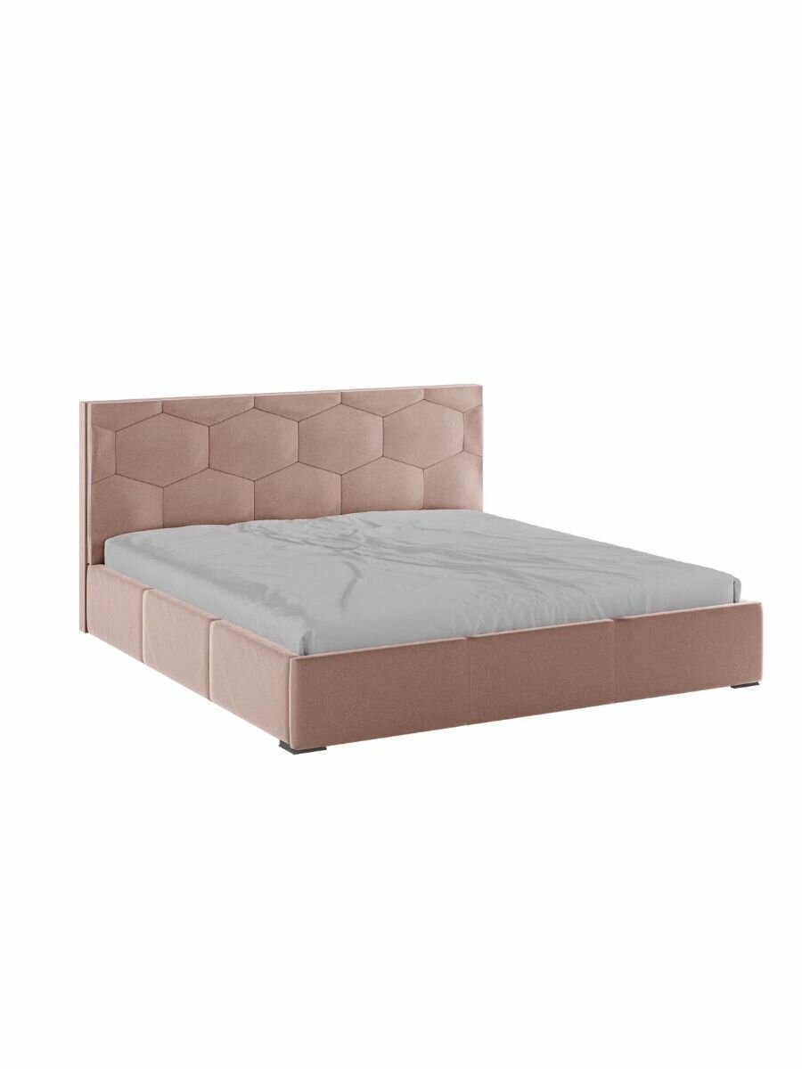 Домани, кровать интерьерная Манука, 1,8м, с подъемным механизмом, 1950х1050х2230, Пыльная роза