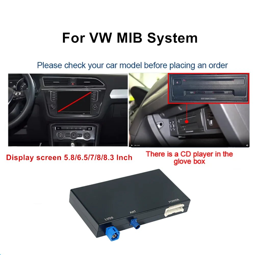 Беспроводной Модуль CarPlay И Android Auto Для VW Volkswagen Skoda Octavia A5 Golf 7 Polo Passat B8 С Функцией Mirror Link, MIB